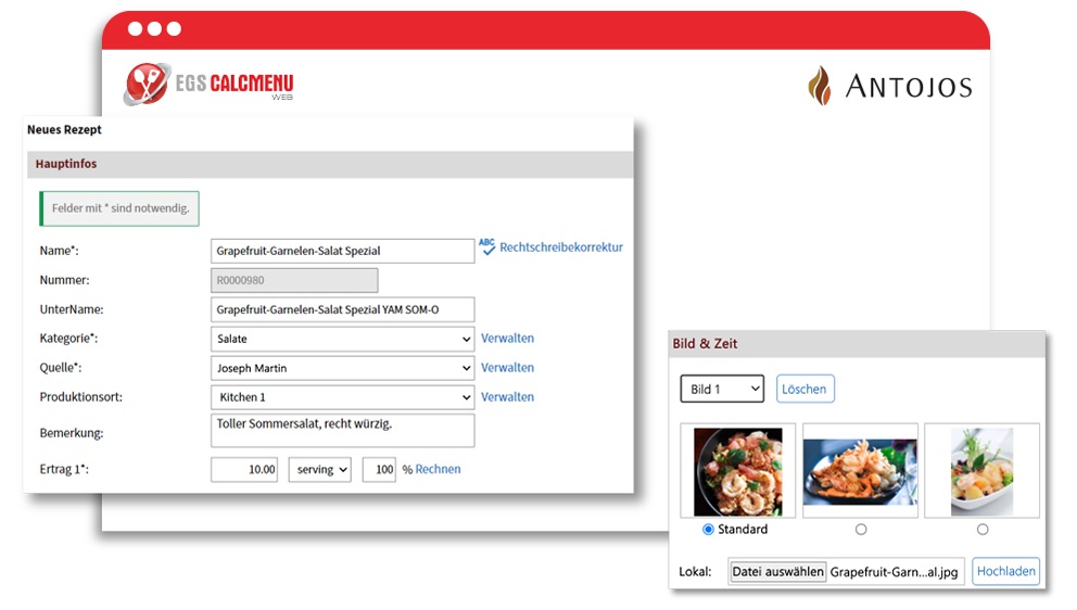 EGS CALCMENU | Culinary Software for Commercial Kitchens