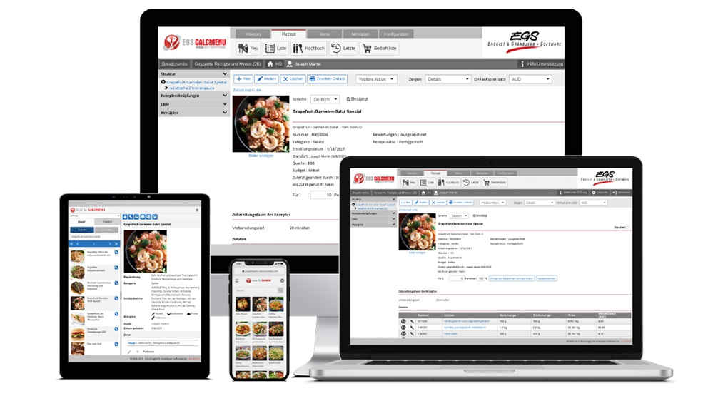 EGS CALCMENU | Culinary Software for Commercial Kitchens